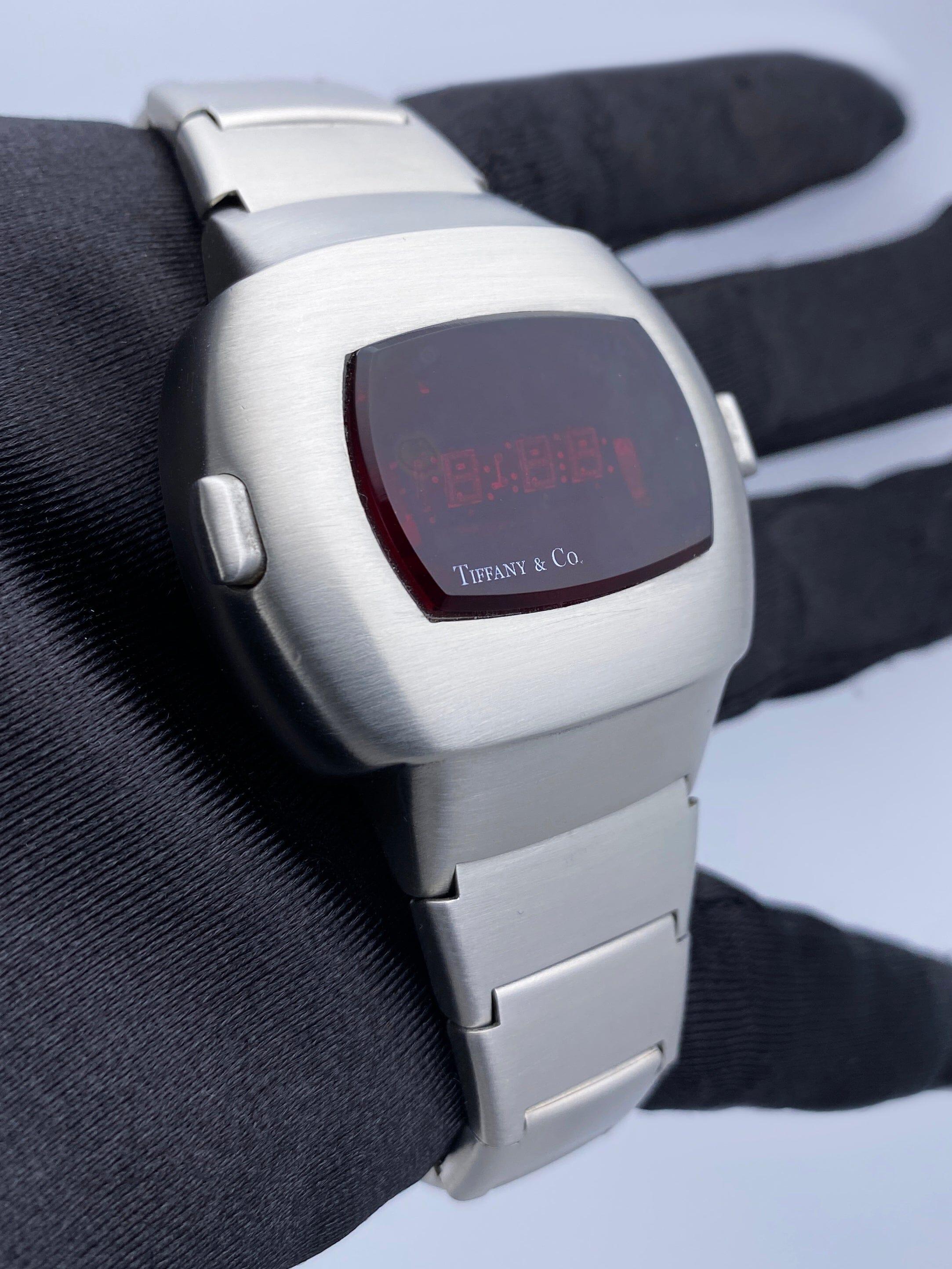 Tiffany and Co. Pulsar Time Computer 1973 Stainless Steel Vintage Watch ...