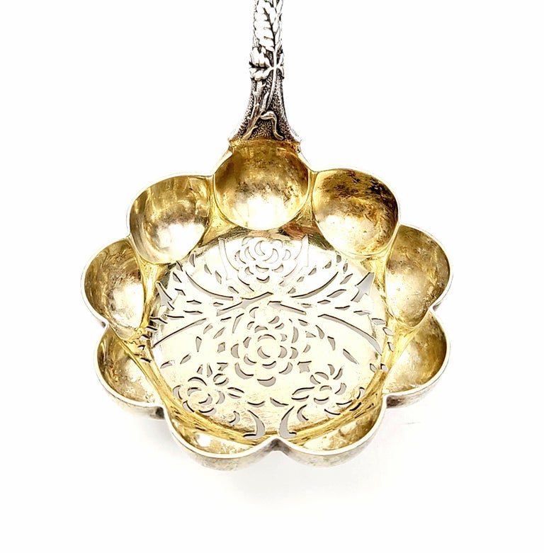 Tiffany and Co Raspberry Vine Sterling Silver Gold Wash Bowl Sugar ...