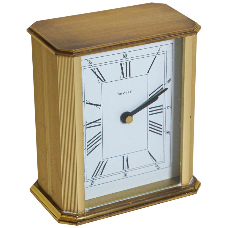 Tiffany and Co. Rectangular Desk Clock at 1stDibs