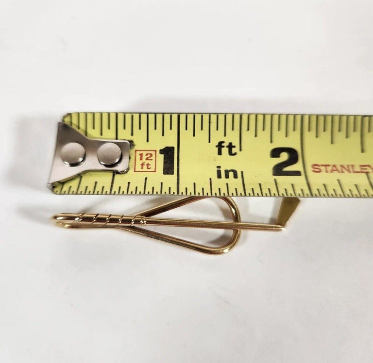 Tiffany and Co. Retro 14k Yellow Gold Golf Motif Money / Tie Clip ...