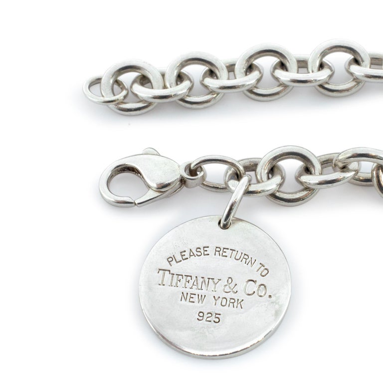 Tiffany and Co. Return To Tiffany Sterling Silver Round Tag Charm ...