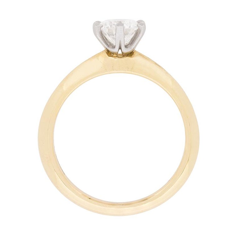 Tiffany and Co. Round Brilliant Cut Diamond Solitaire Engagement Ring ...