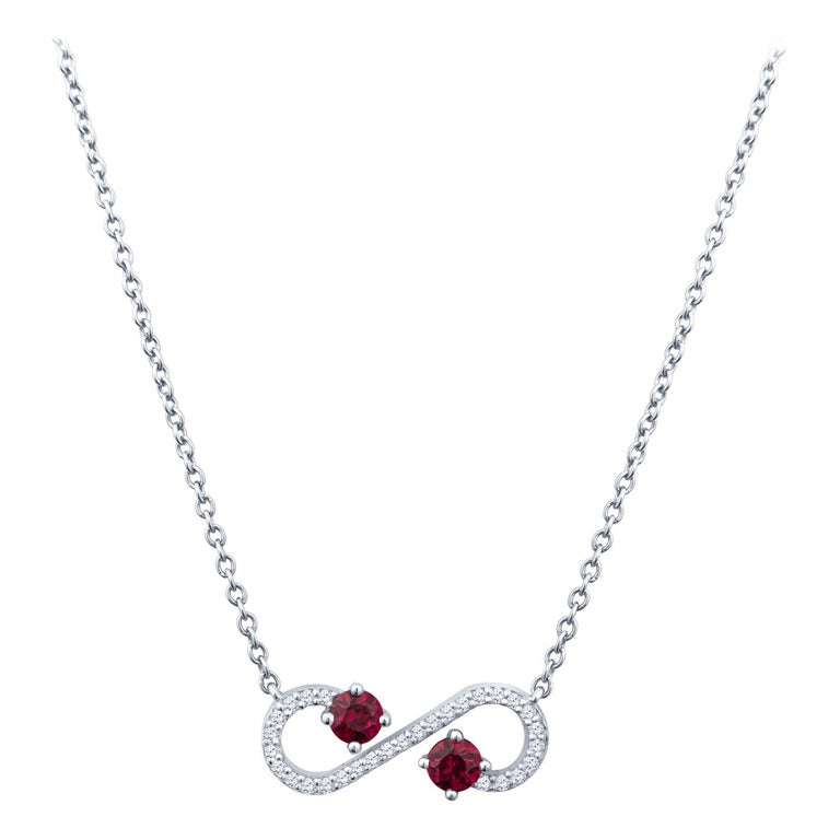 Tiffany and Co. Ruby and Diamond Enchant Platinum Pendant For Sale at ...