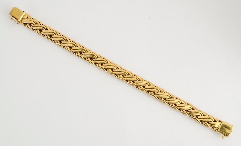 Tiffany and Co. Russian Braid Gold Bracelet at 1stDibs
