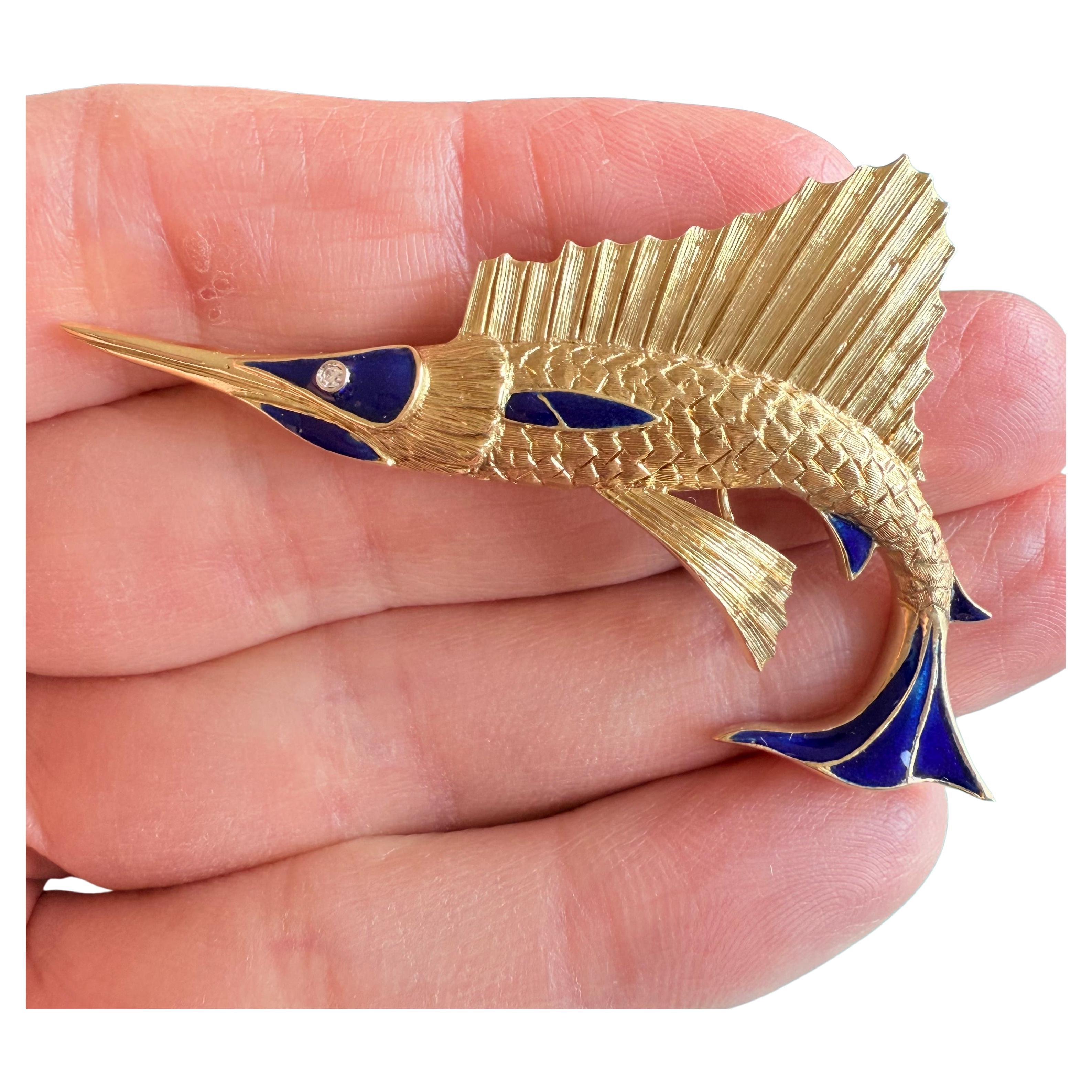 Tiffany and Co Paisley Diamond brooch For Sale at 1stDibs