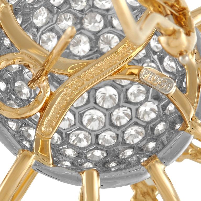 Tiffany and Co. Schlumberger Apollo Collection Platinum and 18K Yellow ...