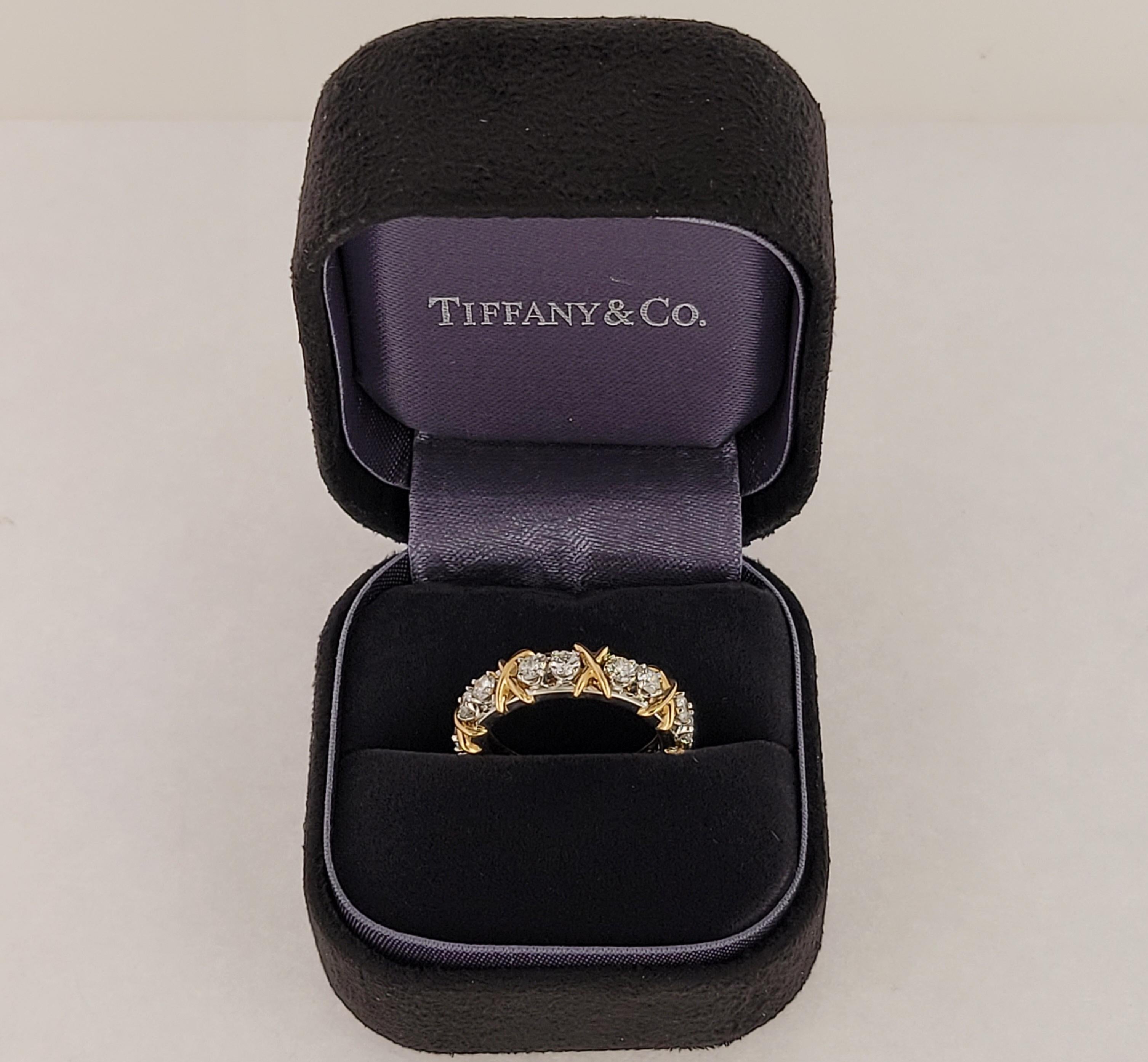 Tiffany and Co. Schlumberger Diamond Ring For Sale at 1stDibs