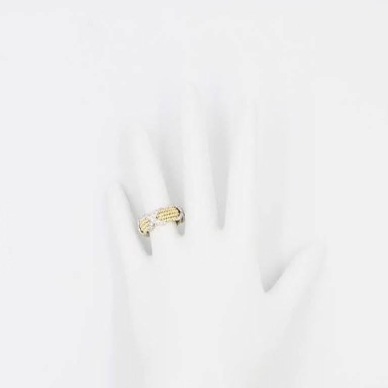 Tiffany and Co. Schlumberger Four-Row Rope Band Diamond Platinum and ...