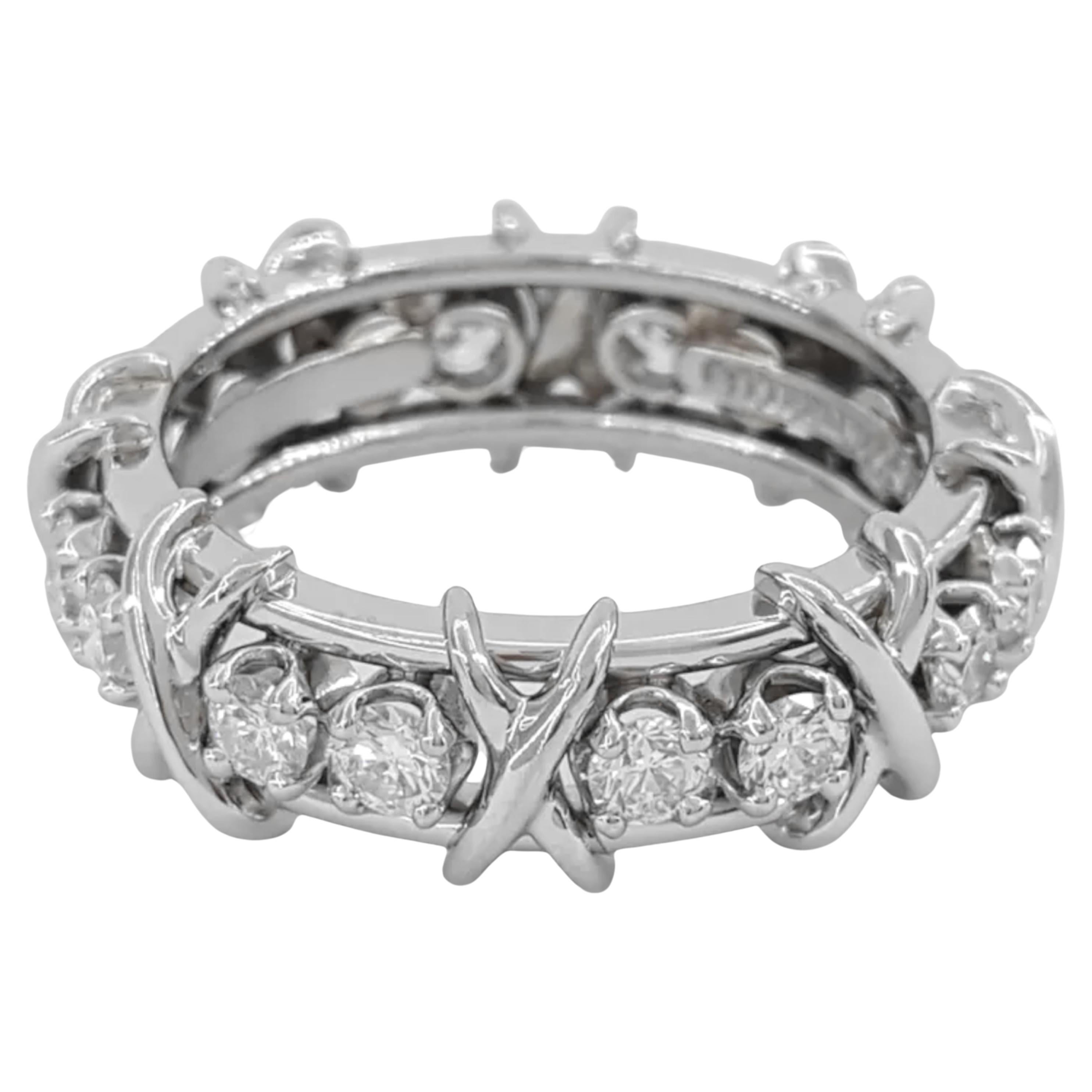 Tiffany and Co. Platinum Forever Eternity Band Ring For Sale at 1stDibs