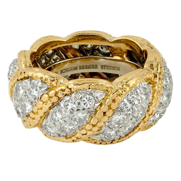 Tiffany and Co. Schlumberger Studio Diamond Ring For Sale at 1stDibs