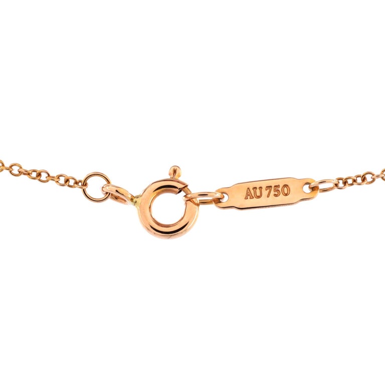Tiffany and Co. Sentimental Heart 3 Diamond Pendant Necklace 18k Yellow ...