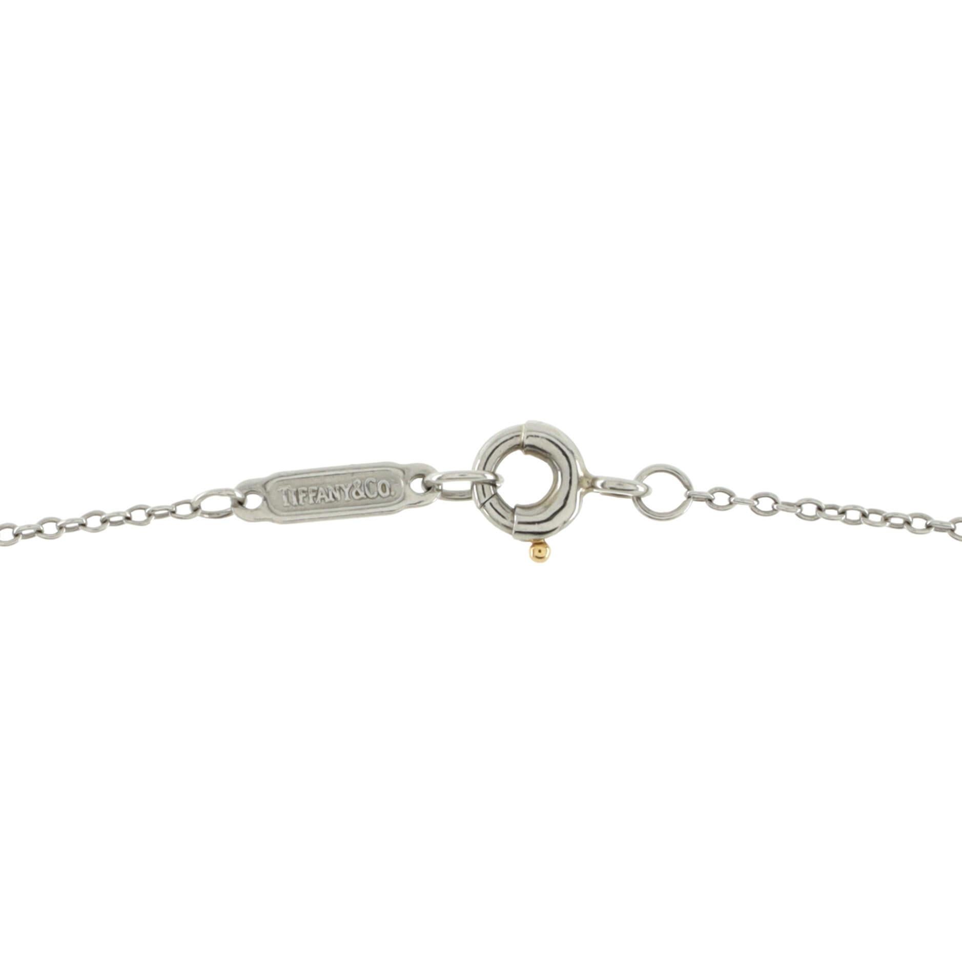 Tiffany and Co. Sentimental Heart Necklace Platinum with Diamonds Small ...