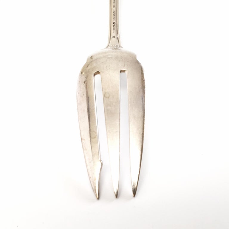 Tiffany and Co. Set of 8 Sterling Silver Palm Pie Forks with Engraving ...