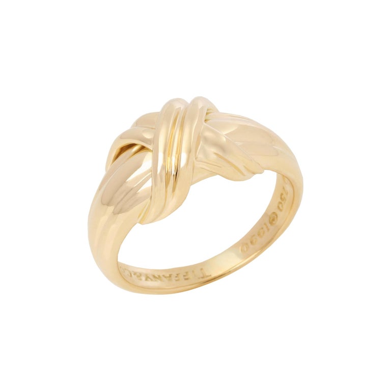 Tiffany and Co. Signature X Kiss Ring at 1stDibs