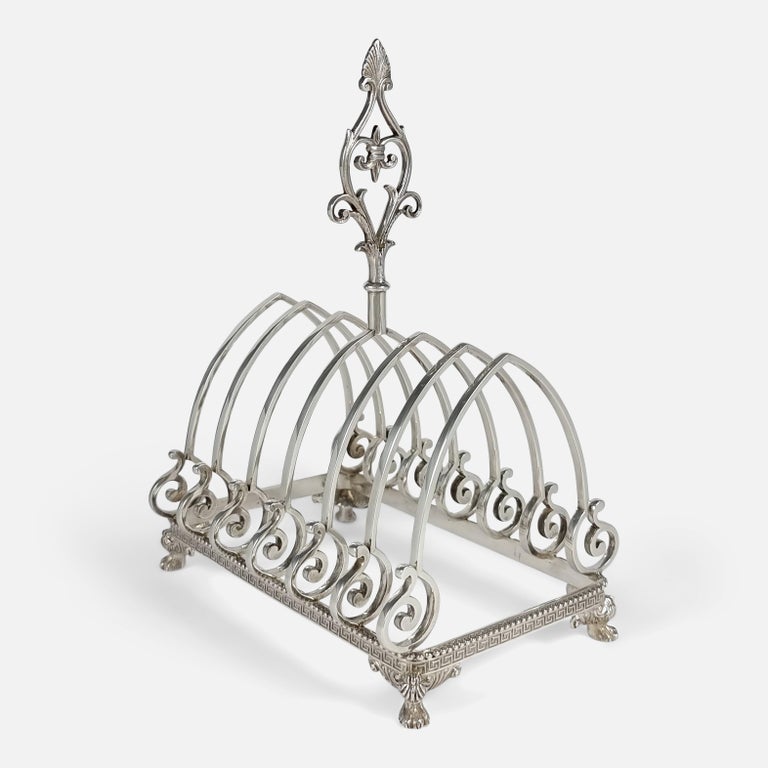 Tiffany and Co Silver Toast Rack, J.C. Moore and Son, circa 1850s at ...