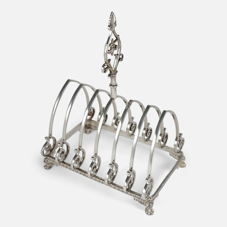 Tiffany and Co Silver Toast Rack, J.C. Moore and Son, circa 1850s at ...