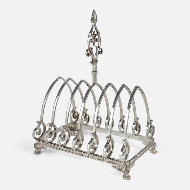 Tiffany and Co Silver Toast Rack, J.C. Moore and Son, circa 1850s at ...