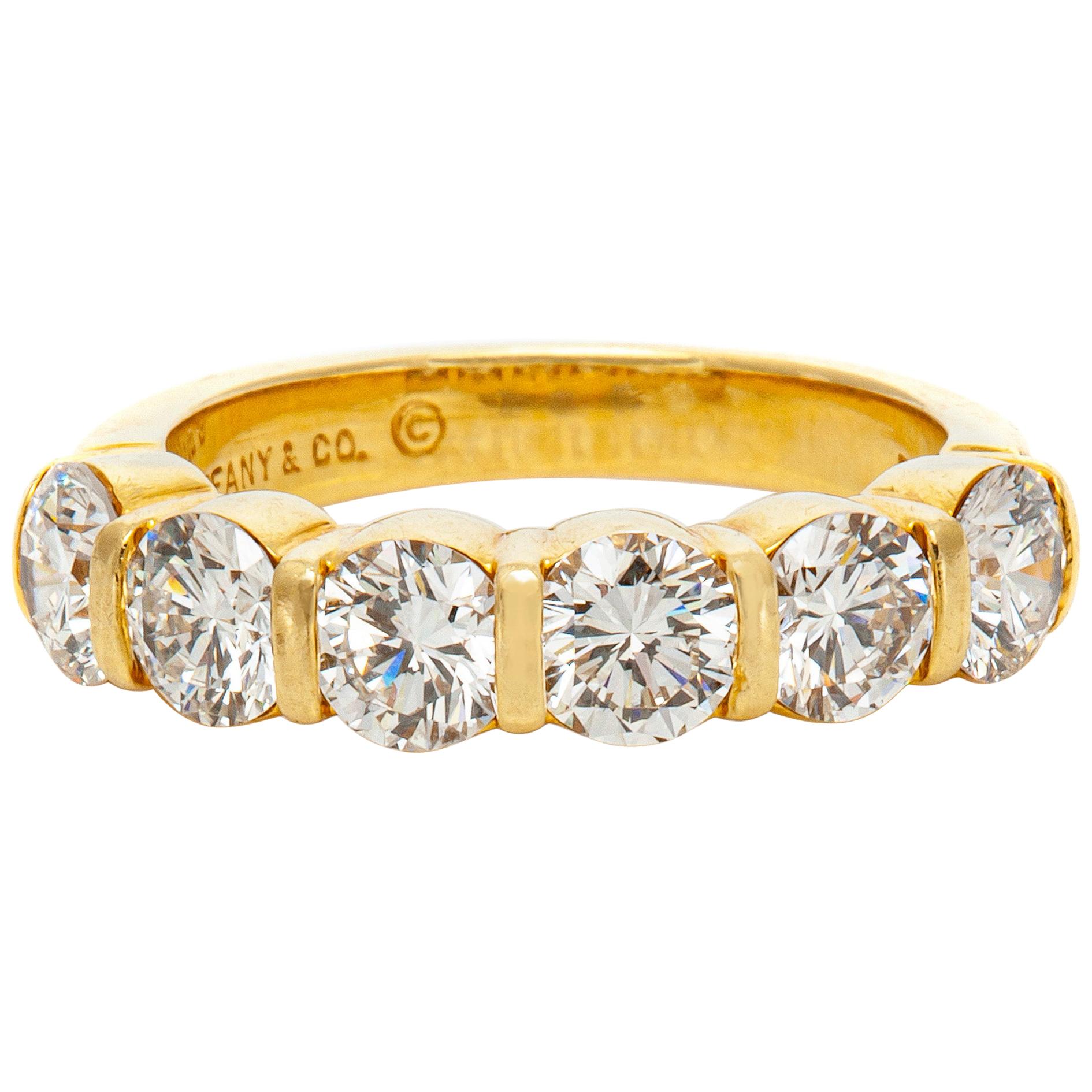 Tiffany and Co. Six-Stone Ring at 1stDibs | tiffany six, six stone ring ...