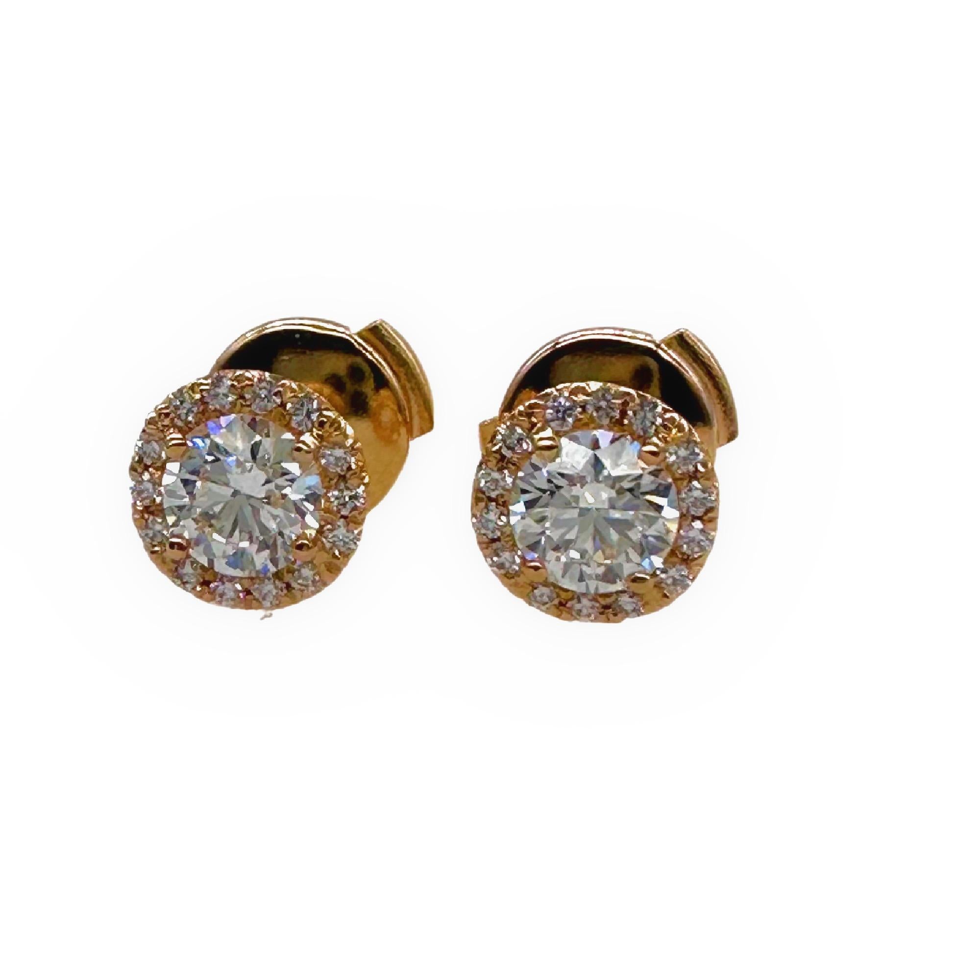 Tiffany and Co. Soleste Diamond Earrings in 18kt Rose Gold Appraisal ...