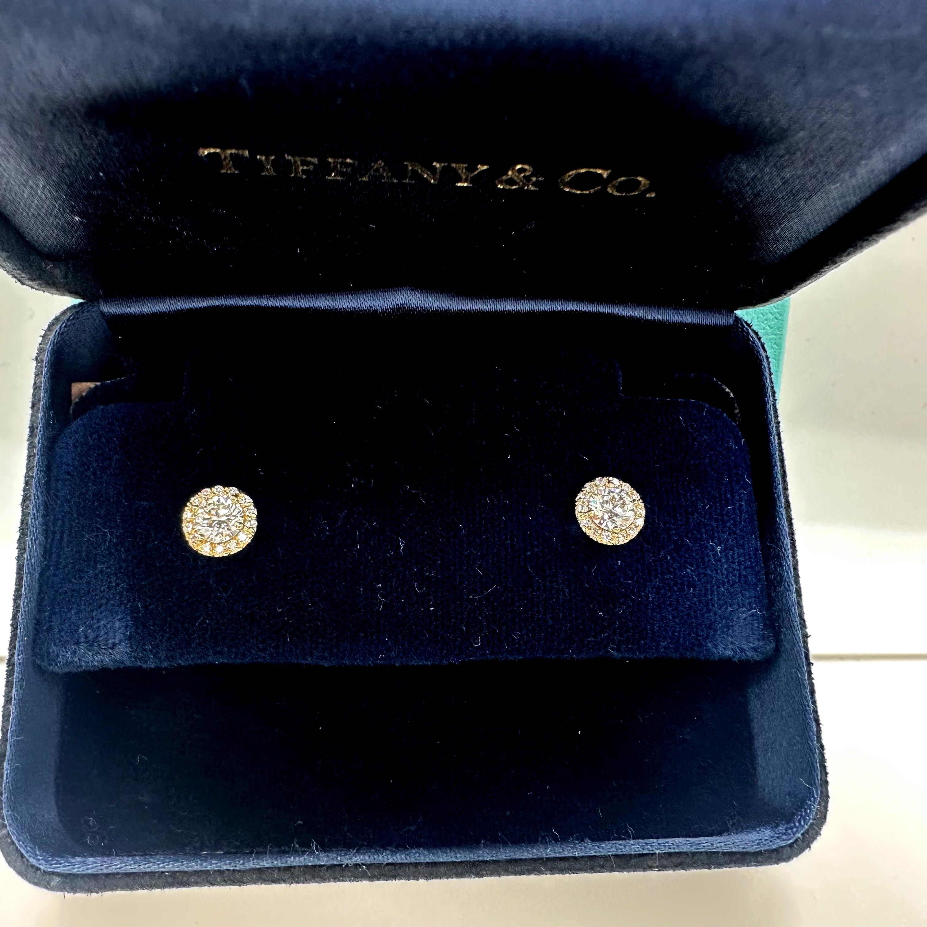 Tiffany and Co. Soleste Diamond Earrings in 18kt Rose Gold Appraisal ...