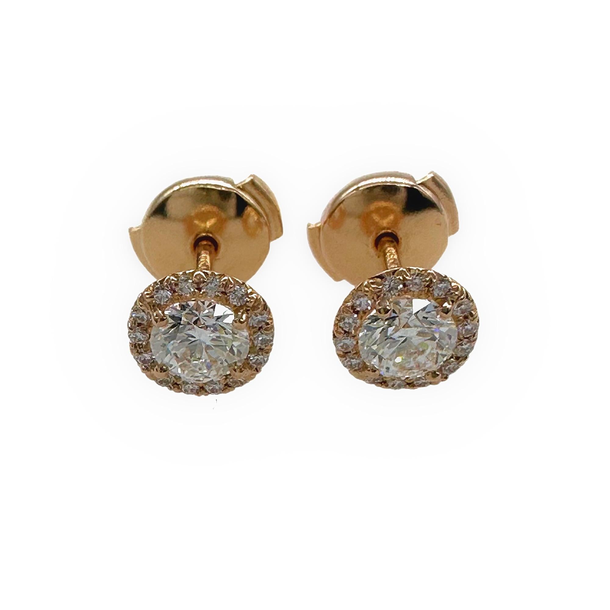 Tiffany and Co. Soleste Diamond Earrings in 18kt Rose Gold Appraisal ...