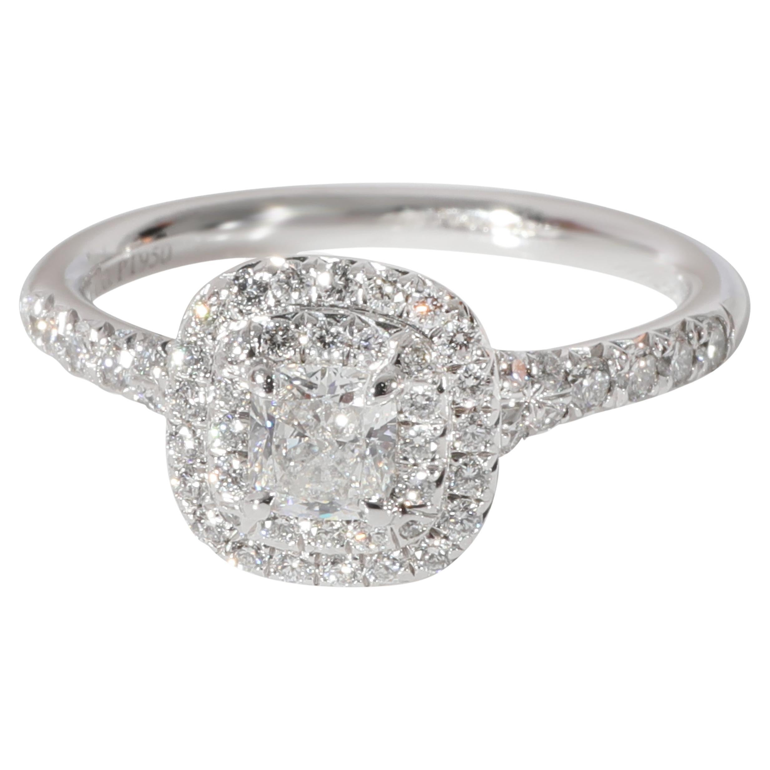 Tiffany and Co Soleste Platinum Tanzanite Diamond Ring at 1stDibs