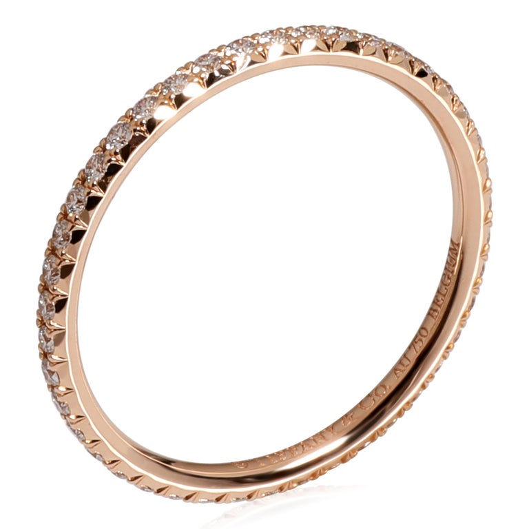 Tiffany and Co. Soleste Diamond Eternity Band in 18K Rose Gold 0.34 CTW ...