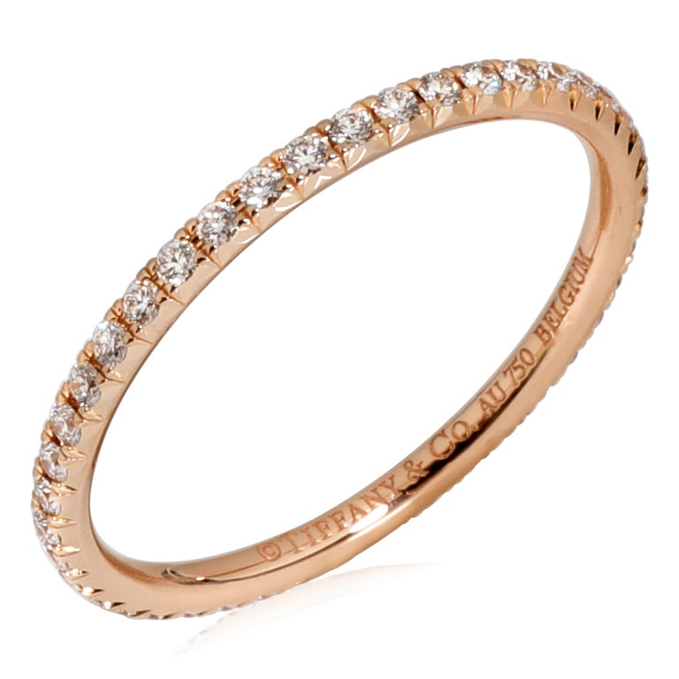 Tiffany and Co. Soleste Diamond Eternity Band in 18K Rose Gold 0.34 CTW ...