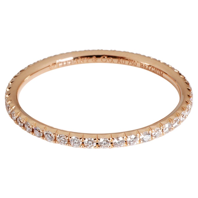 Tiffany and Co. Soleste Diamond Eternity Band in 18K Rose Gold 0.34 CTW ...