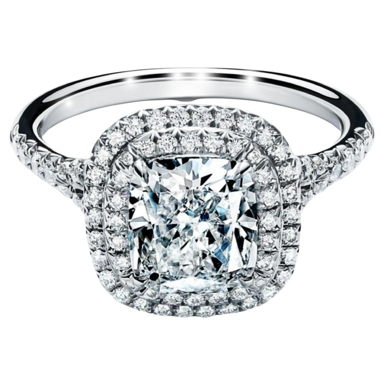 Tiffany and Co. Soleste Fancy Internally Flawless Halo Diamond ...