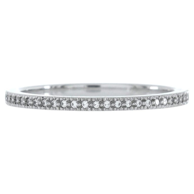 Tiffany and Co. Soleste Full Eternity Band Ring Platinum with Pave ...