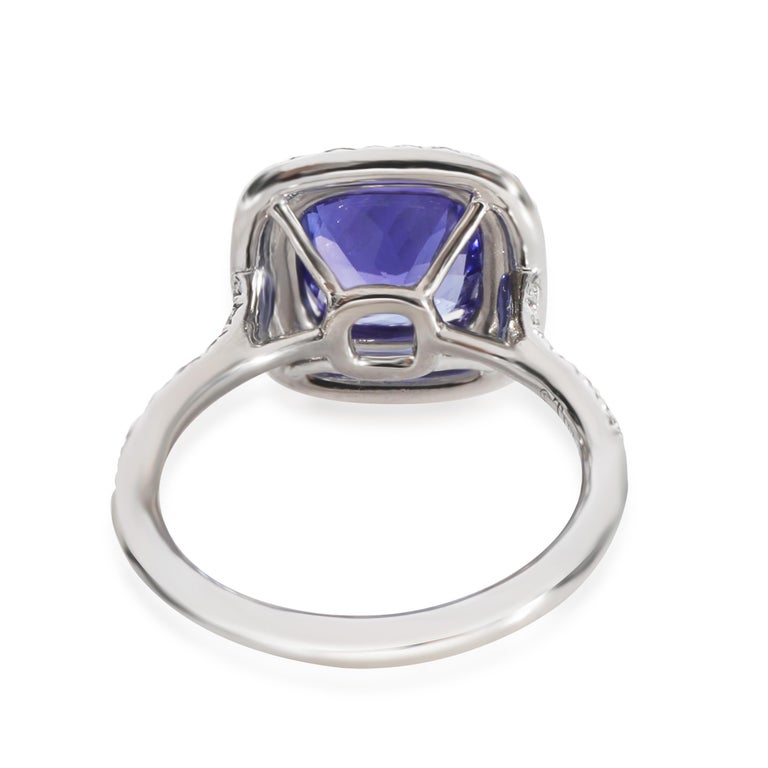 Tiffany and Co. Soleste Tanzanite Diamond Ring in Platinum 0.49 CTW For ...