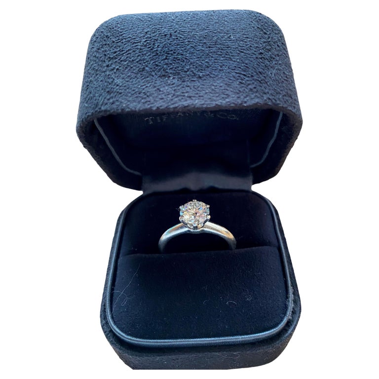 Tiffany and Co Solitaire Engagement Ring 1.29ct For Sale at 1stDibs
