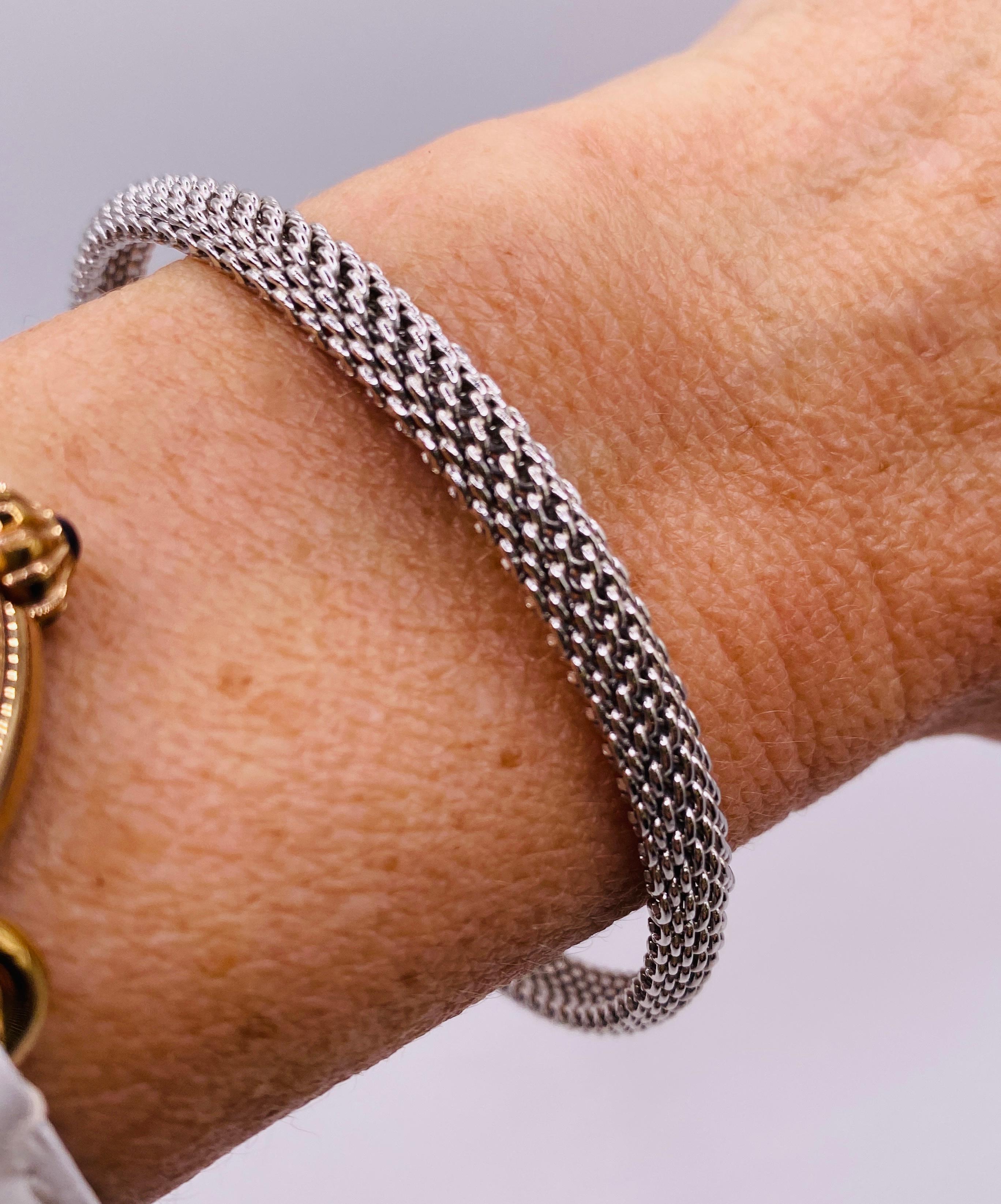Tiffany and Co Somerset 18k White Gold Bangle at 1stDibs | tiffany ...