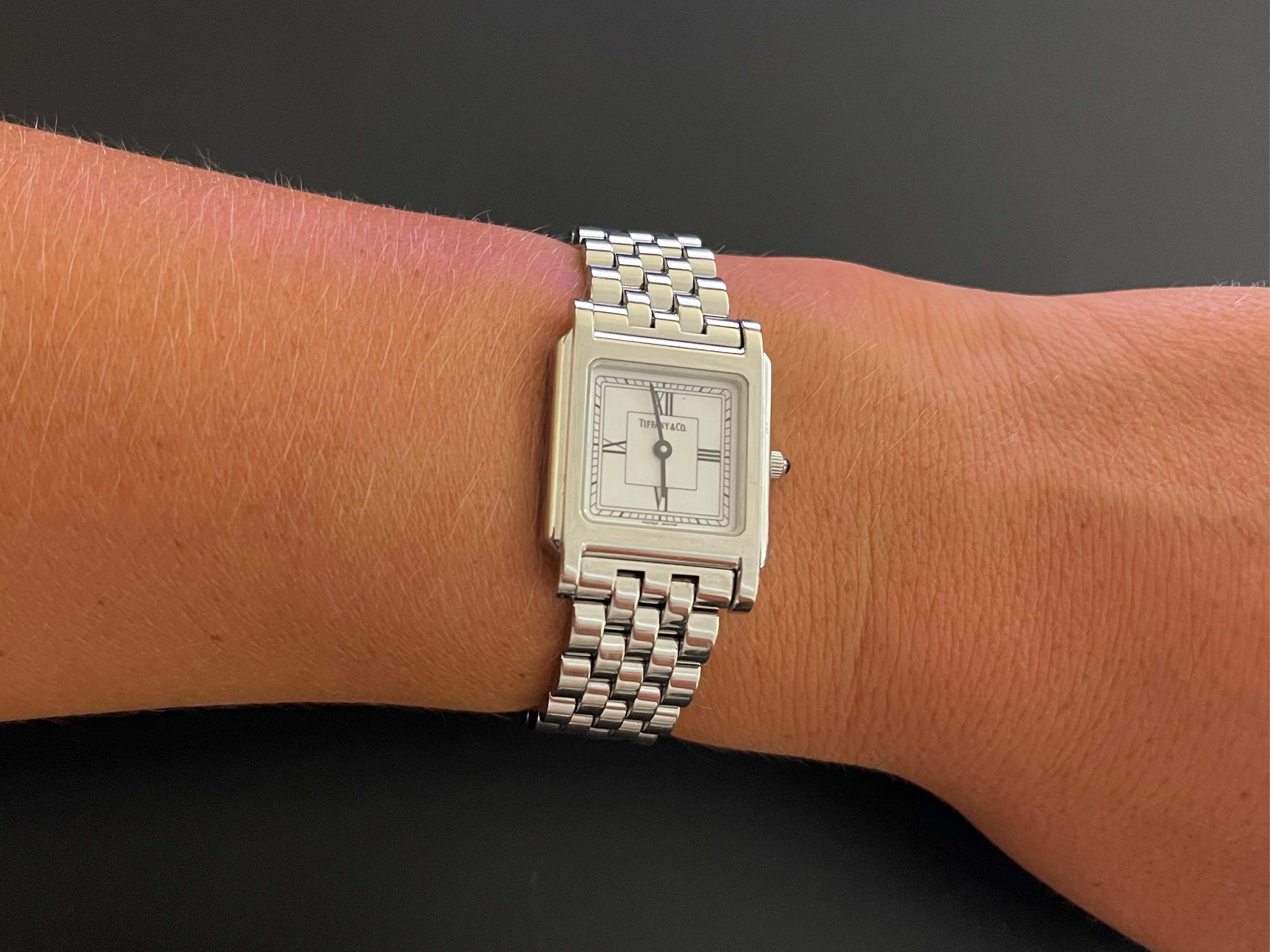 Tiffany and Co. Stainless Steel Watch at 1stDibs