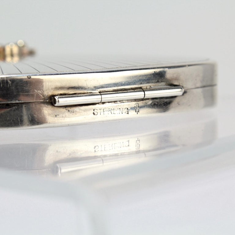 Tiffany and Co. Sterling Gold and Sapphires Mid-Century Modern Compact ...