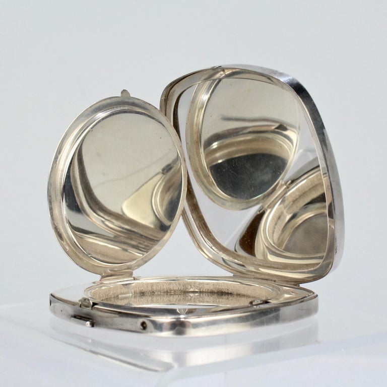 Tiffany and Co. Sterling Gold and Sapphires Mid-Century Modern Compact ...