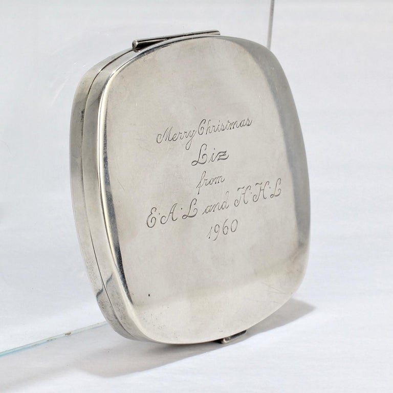 Tiffany and Co. Sterling Gold and Sapphires Mid-Century Modern Compact ...