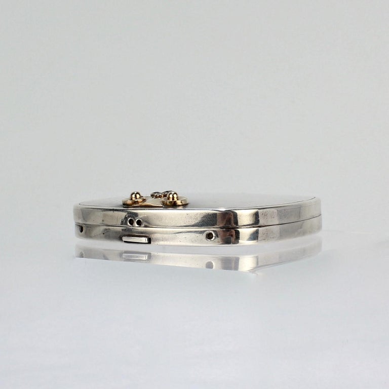 Tiffany and Co. Sterling Gold and Sapphires Mid-Century Modern Compact ...