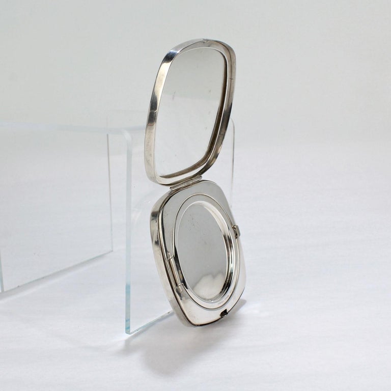 Tiffany and Co. Sterling Gold and Sapphires Mid-Century Modern Compact ...