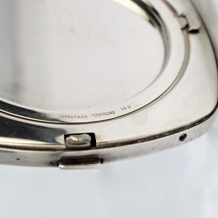 Tiffany and Co. Sterling Gold and Sapphires Mid-Century Modern Compact ...