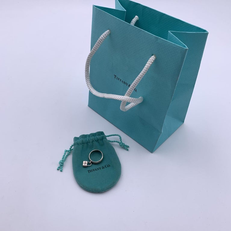 Tiffany and Co. Sterling Silver 1837 Padlock Ring Size 5 For Sale at ...