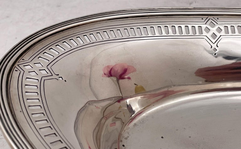 Tiffany and Co. Sterling Silver 1910 Pierced Bread Dish in Art Deco ...