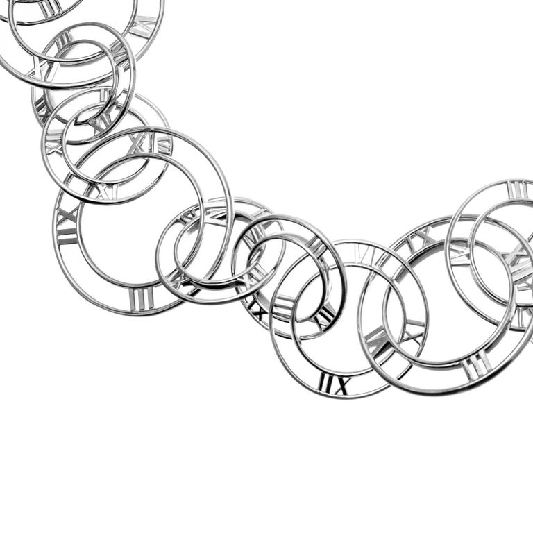 Tiffany and Co. Sterling Silver Atlas Large Round Link Necklace at ...