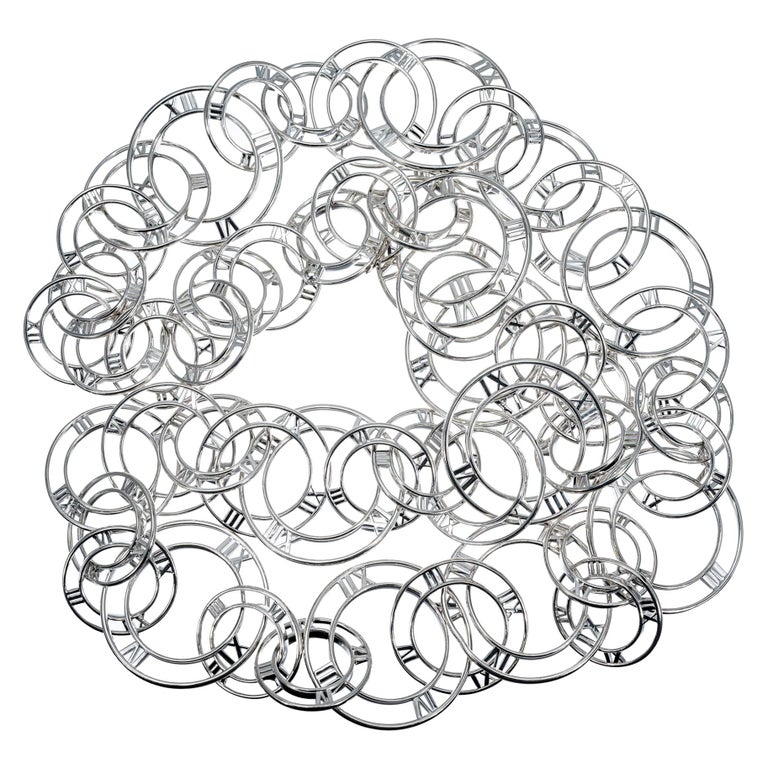 Tiffany and Co. Sterling Silver Atlas Large Round Link Necklace at ...