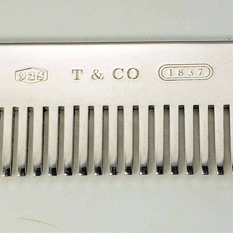 Tiffany and Co. Sterling Silver Baby Comb with Pink Tassel For Sale at ...