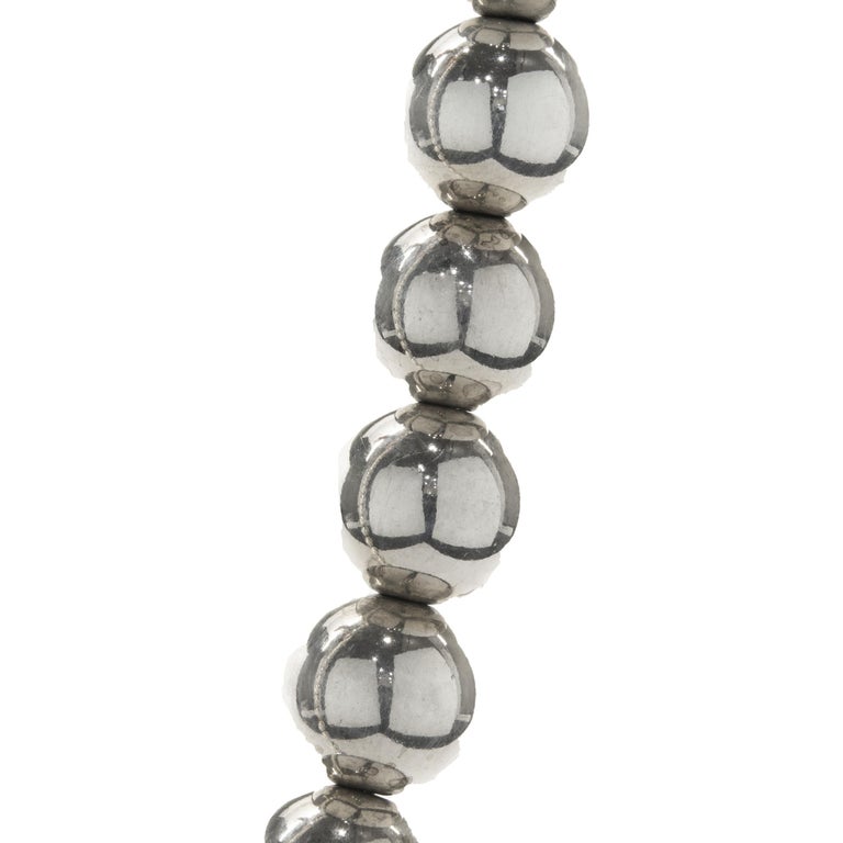 Tiffany and Co. Sterling Silver Ball Necklace at 1stDibs