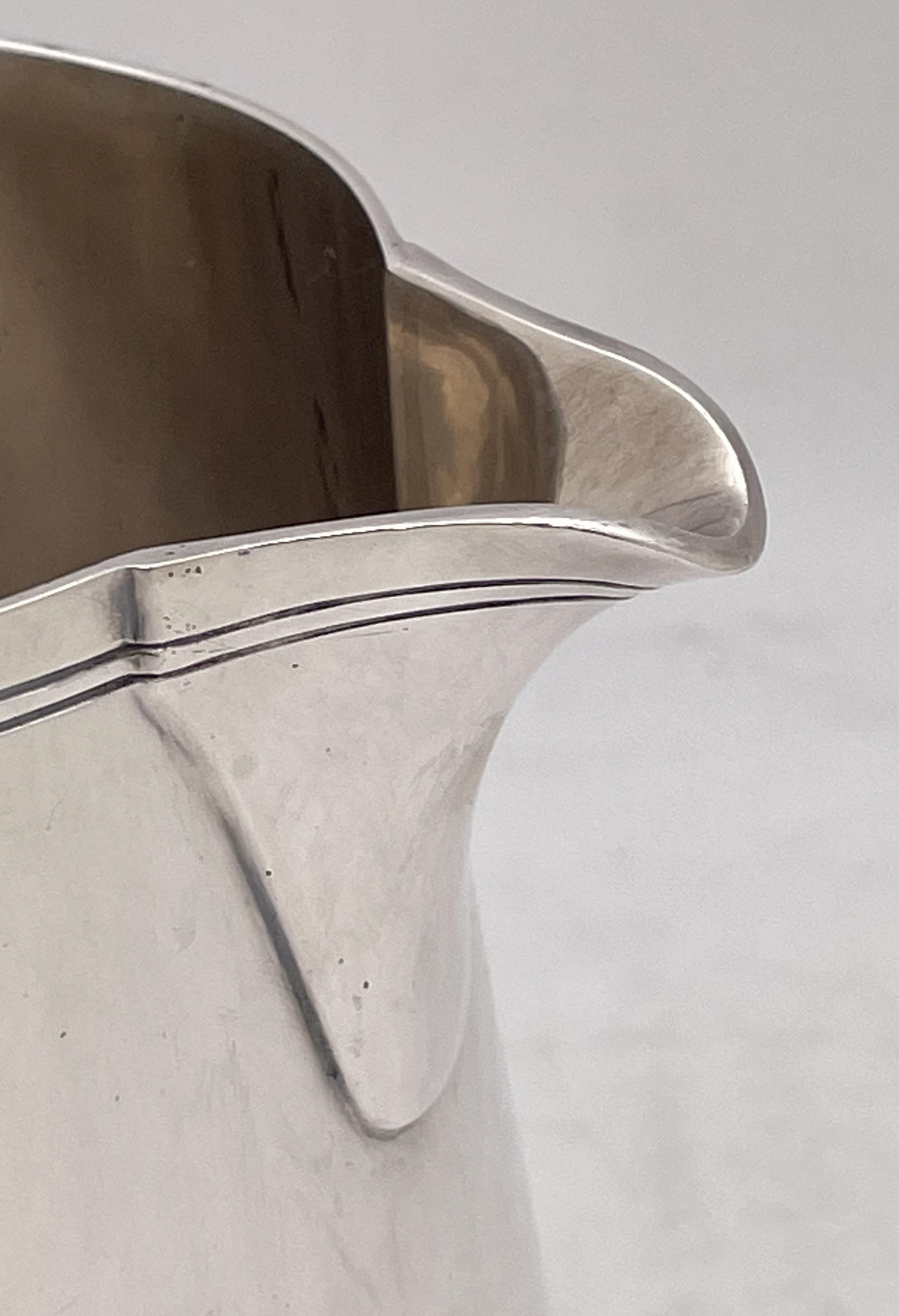 Tiffany and Co. Sterling Silver Bar Pitcher in Mid-Century Modern Style ...