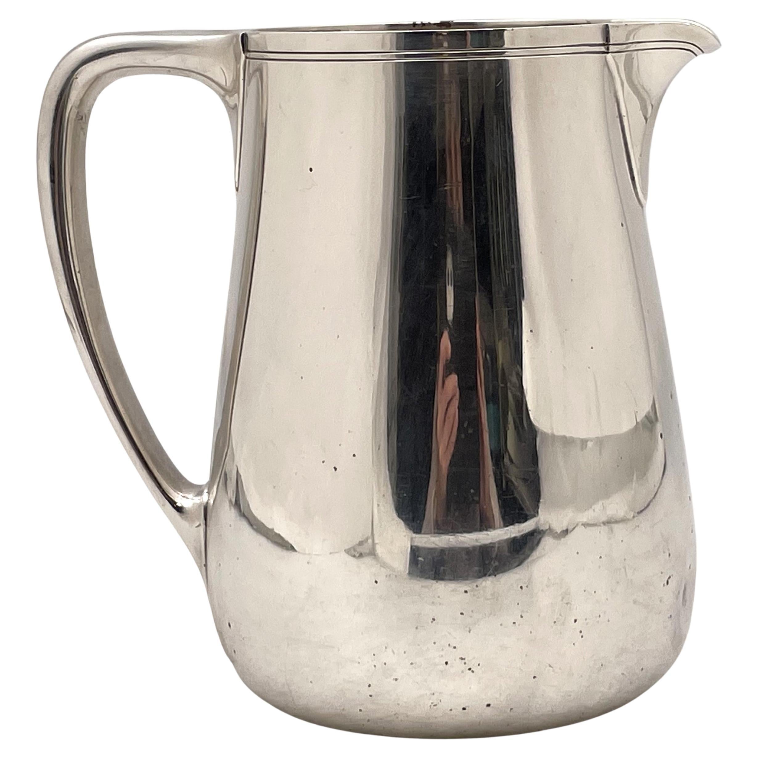 Tiffany and Co. Sterling Silver Bar Pitcher in Mid-Century Modern Style ...
