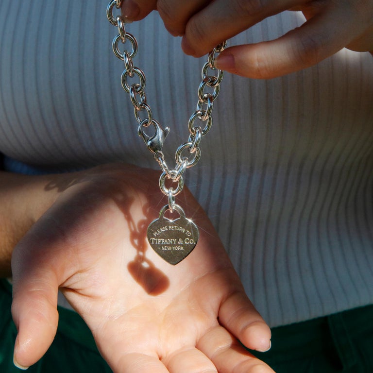 Tiffany and Co. Sterling Silver Chain Link Necklace and Hallmarked ...